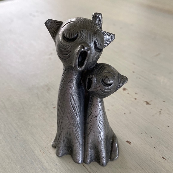 Vintage | Other | Vtg Pewter Cat Kitten Figurine | Poshmark